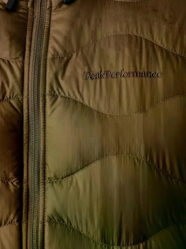 PEAK PERFORMANCE Helium Quilted Hooded Jacket - Green