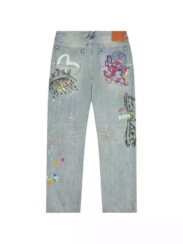 EVISU Fortune Hand-painted Jeans