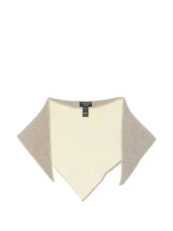 B.B. WALACE Triangular Knitted Scarf - Neutrals