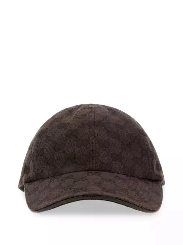 Gucci Gg Monogram Baseball Cap - Brown