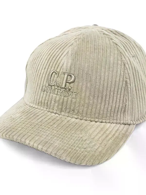 C.P. COMPANY Logo-embroidered Corduroy Cap