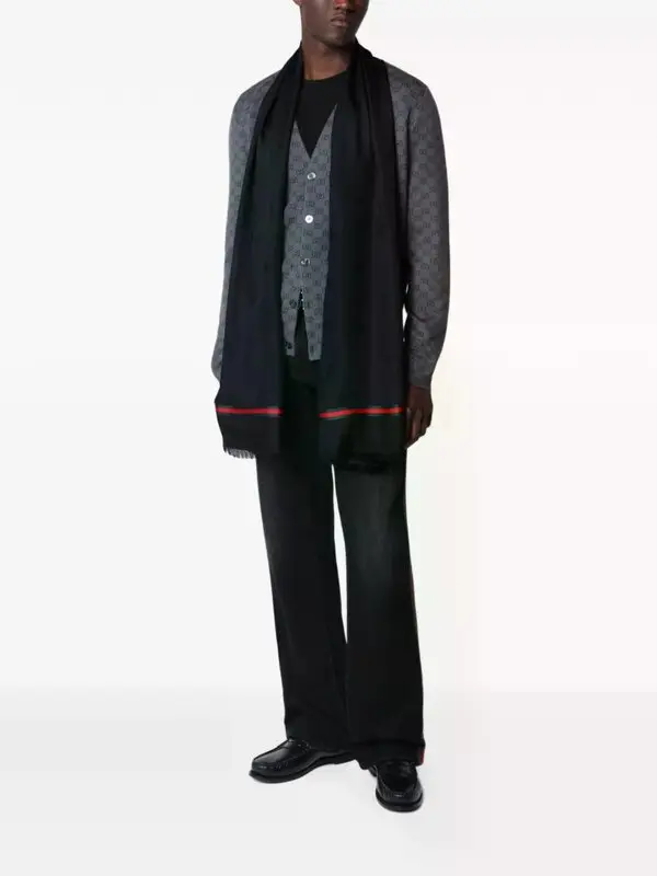 Gucci Double G Jacquard Stole Scarf