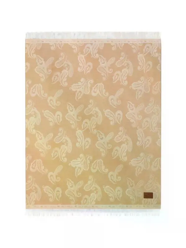 Etro Paisley Jacquard Throw Blanket