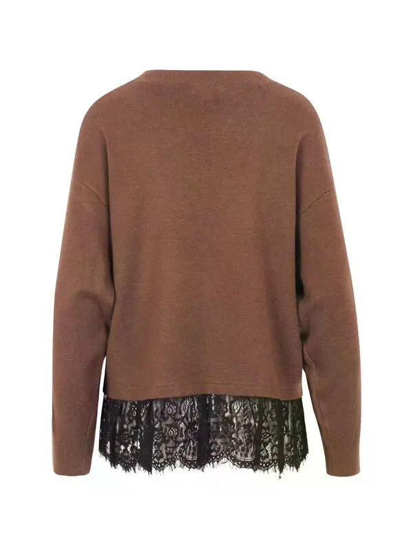 JOVONNA Hana Lace-trim Sweater