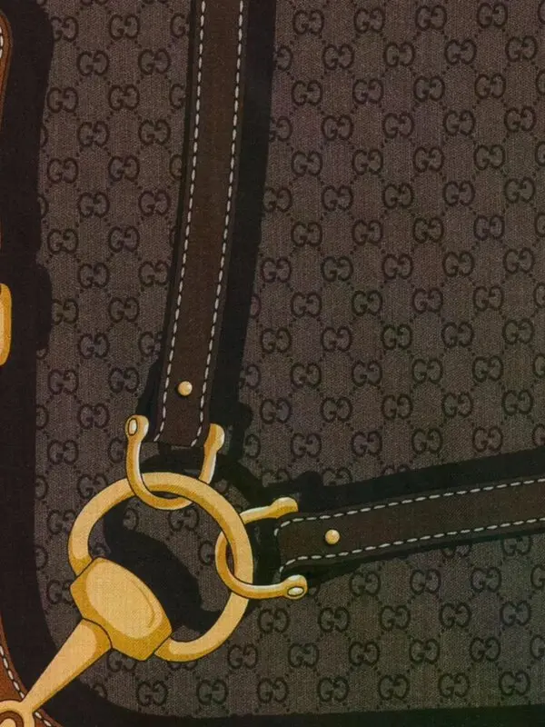 Gucci Horsebit Belt-print Scarf
