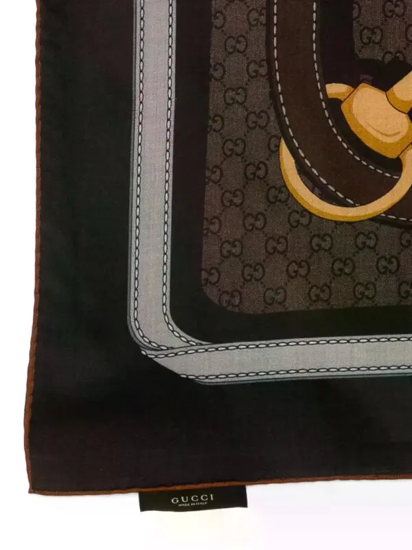 Gucci Horsebit Belt-print Scarf