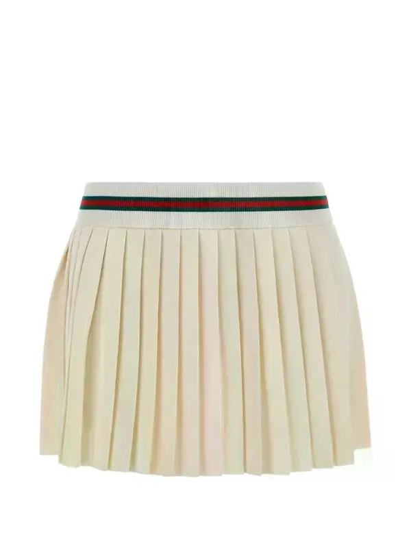Gucci Web-stripe Pleated Skirt
