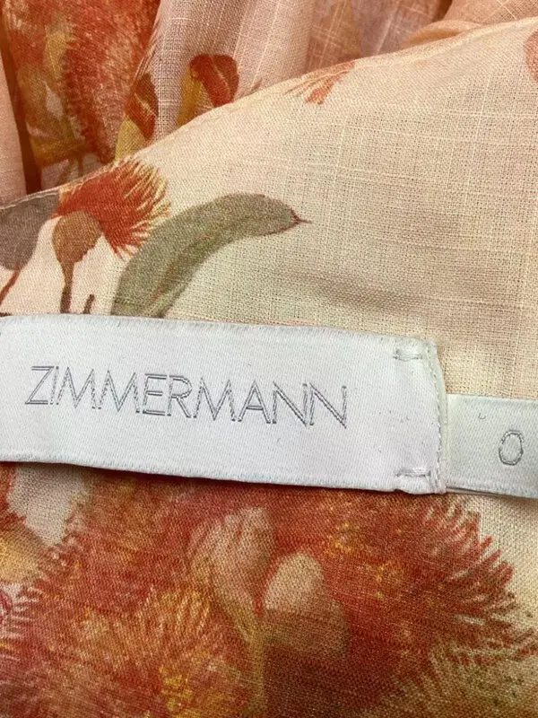 Zimmermann Cascadian Strapless Midi Dress