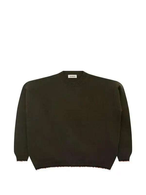 DIOMENE Crew-neck Long-sleeve Sweater - Green