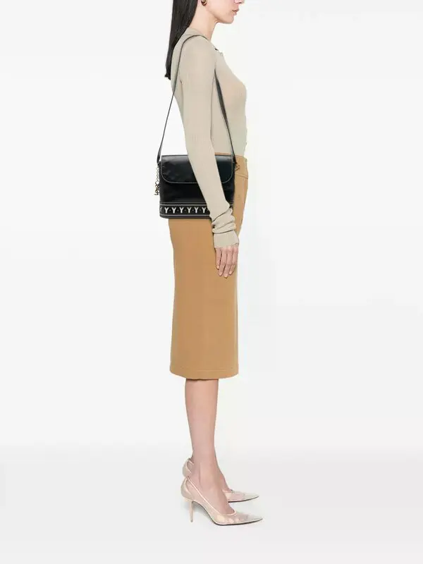 Saint Laurent 20th Century Leather Y Cutout Flap Crossbody Bag