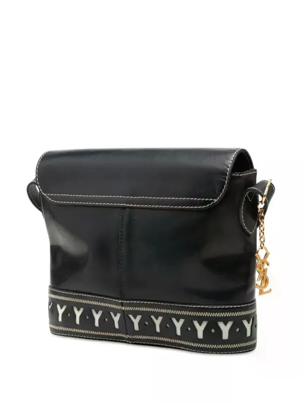 Saint Laurent 20th Century Leather Y Cutout Flap Crossbody Bag