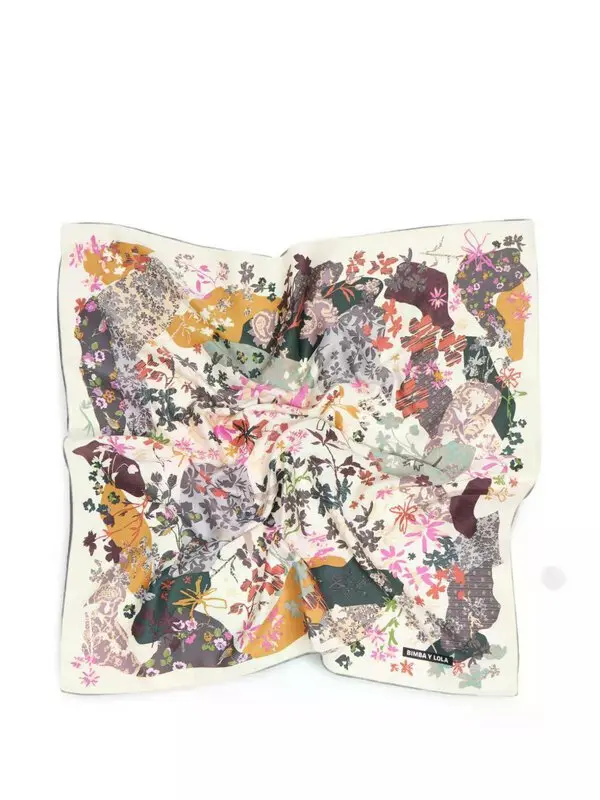 Bimba Y Lola Floral Fragments Scarf Charm