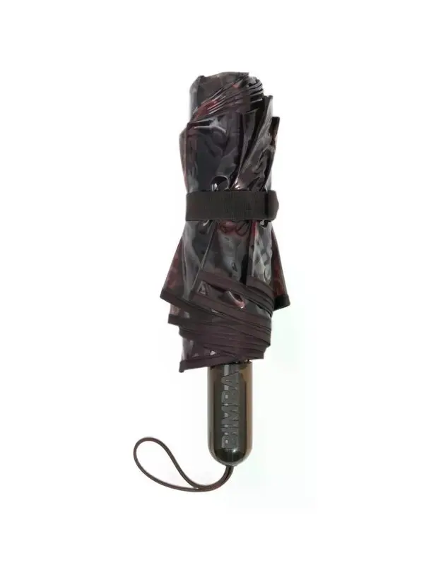 Bimba Y Lola Smoky Burgundy Checked Print Umbrella