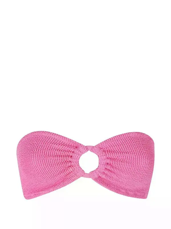 MC2 SAINT BARTH Yulia Elise Crinkle Ring-detail Bikini Top - Pink