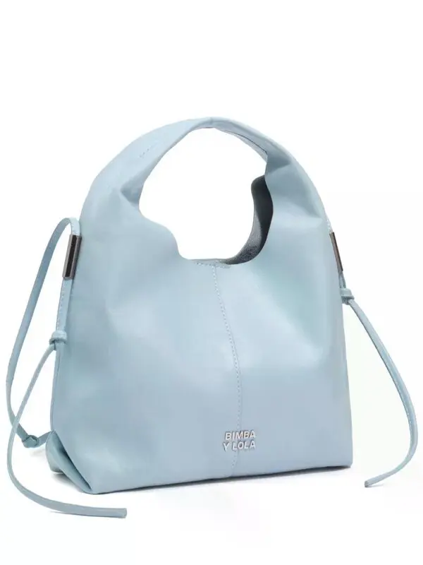 Bimba Y Lola Small Sky Leather Paper Bag - Blue