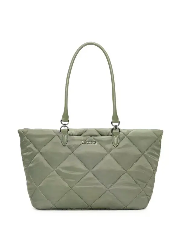 Mz Wallace Medium Madison Quilted Tote Bag - Green