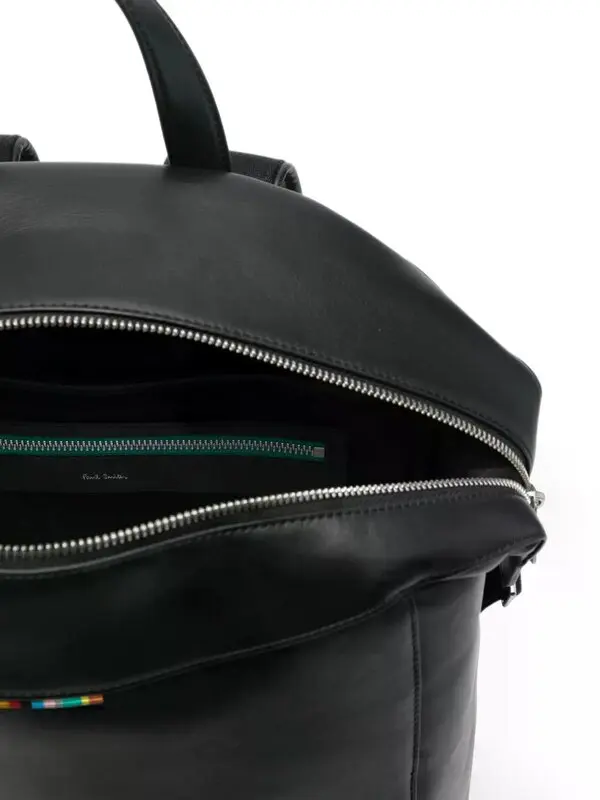 Paul Smith Signature Stripe Leather Backpack