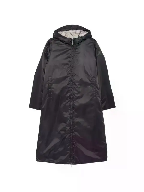 K-WAY Oller Faux-fur Hooded Coat - Black