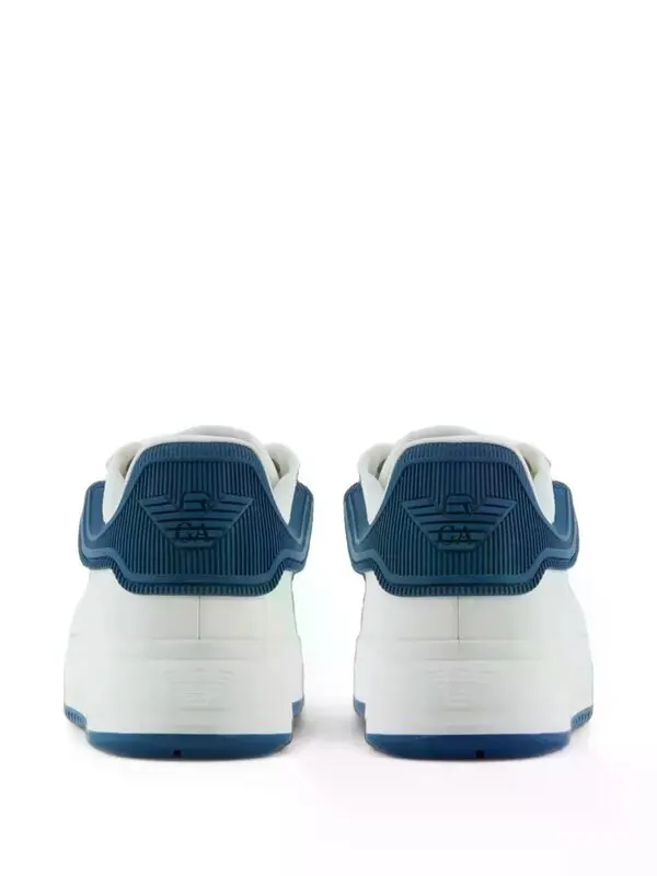 Emporio Armani Logo-print Leather Sneakers