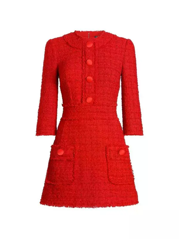 Dolce & Gabbana Short Dress In Rachel Tweed