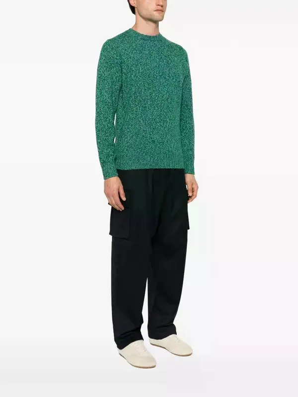 FILIPPO DE LAURENTIIS Marl-knit Crew-neck Sweater