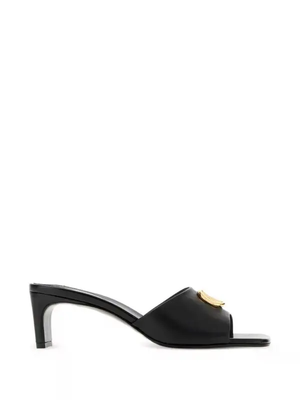 Gucci Logo-plaque Sandals - Black