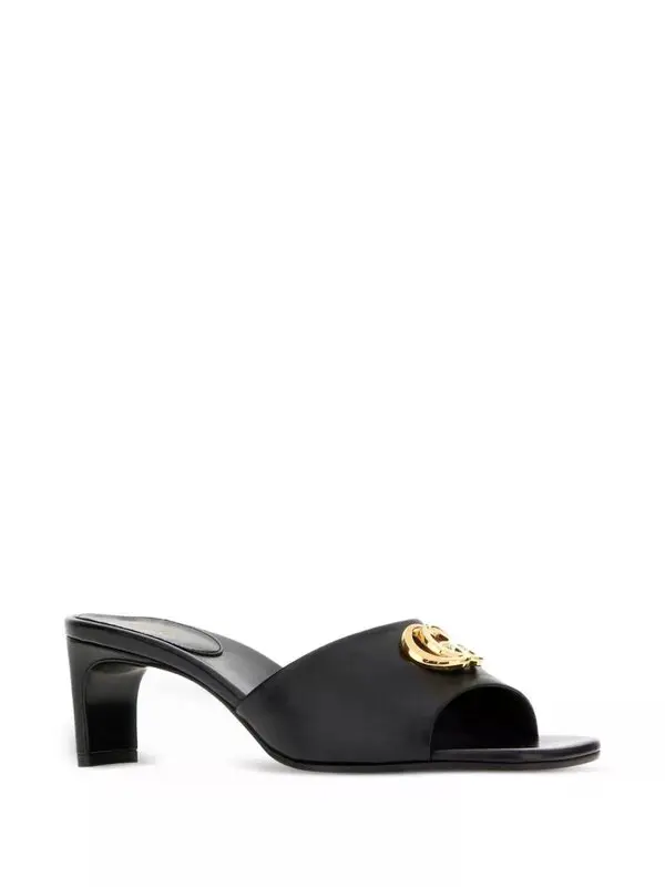 Gucci Logo-plaque Sandals - Black