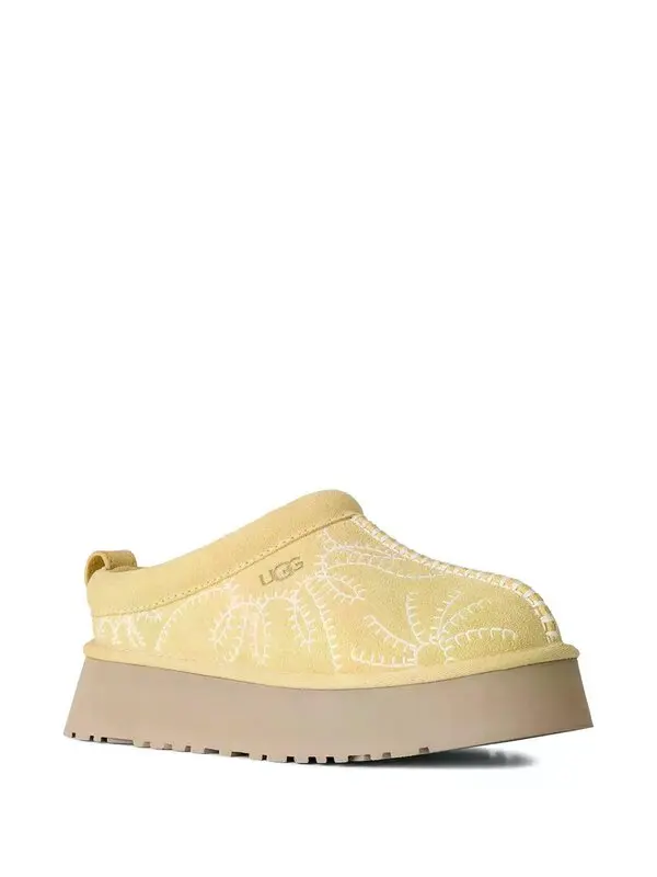 UGG Tazz Botanic Embroidered Platform Mules
