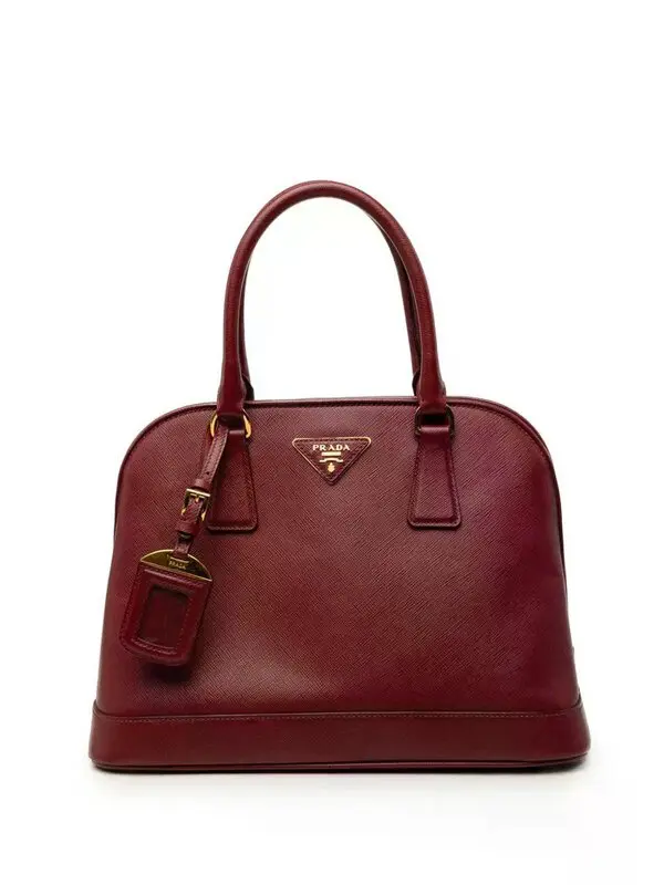 Prada 2010-2026 Medium Saffiano Lux Open Promenade Satchel