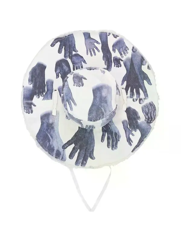 DENIM TEARS Hand-printed Sun Hat