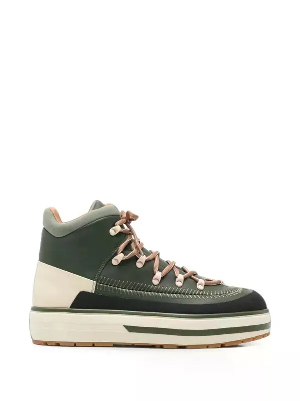 BRIXIA Sandwich Mid Contrast-panel Lace-up Sneakers
