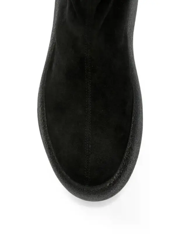VIC MATIE Suede-finish Platform Ankle Boots