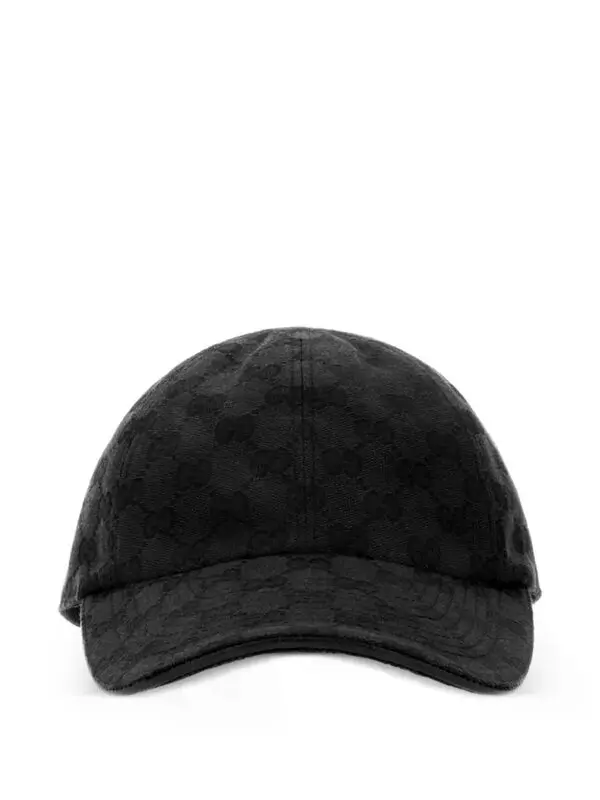 Gucci Gg Monogram Baseball Cap - Black
