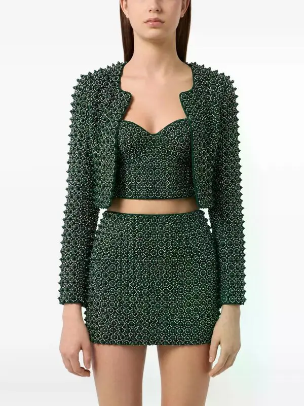 Philipp Plein Sequin-embellished Bolero Jacket