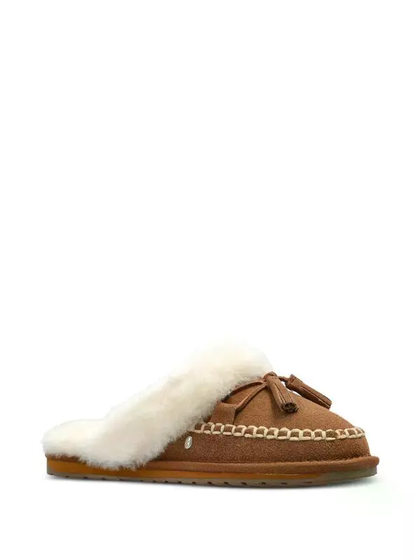 EMU AUSTRALIA Tahnee Tassel-detail Shearling-trim Slippers