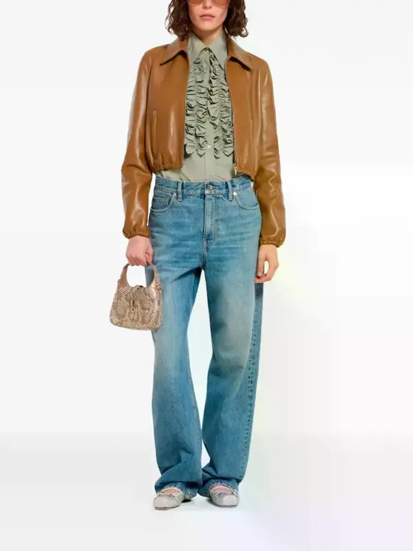 Gucci Zipped Leather Jacket