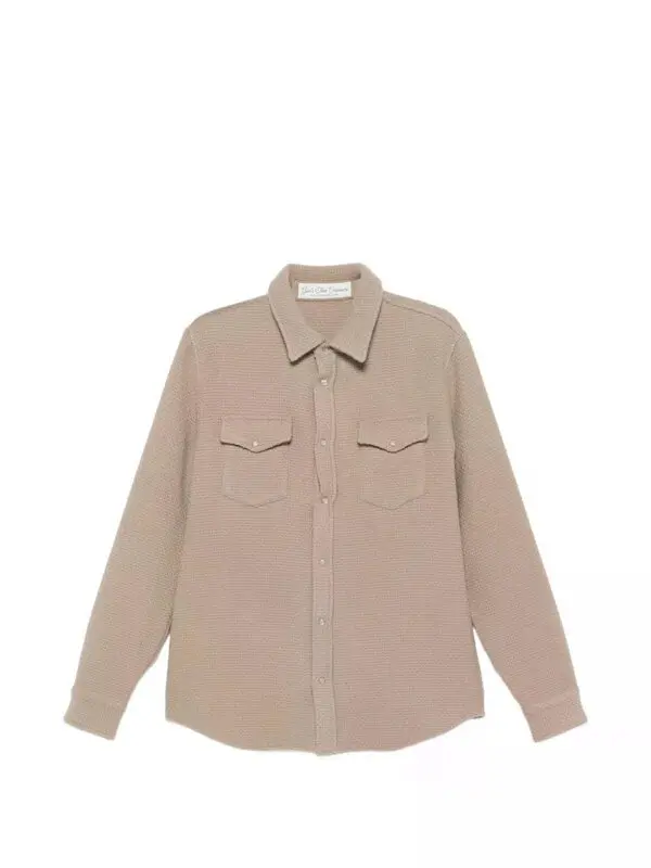 GOD'S TRUE CASHMERE Waffle-knit Shirt - Neutrals