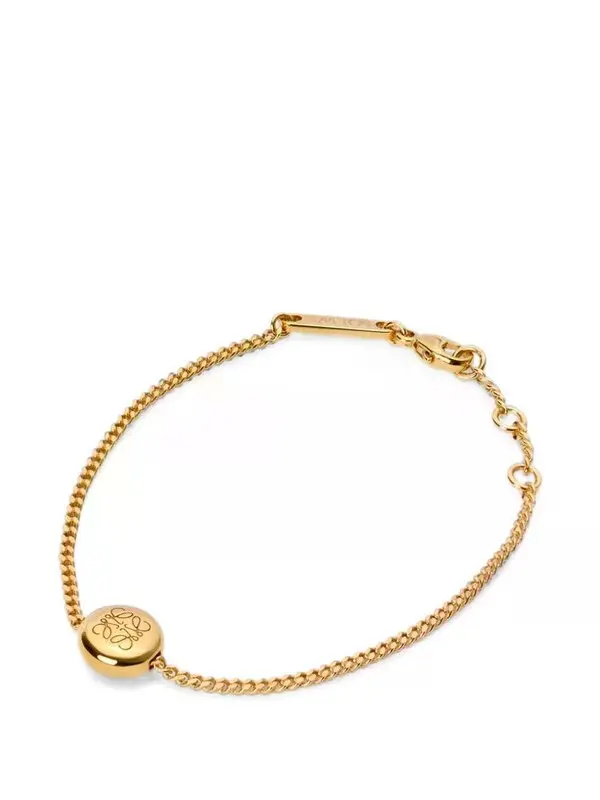 Loewe Pebble Anagram-engraved Bracelet - Gold