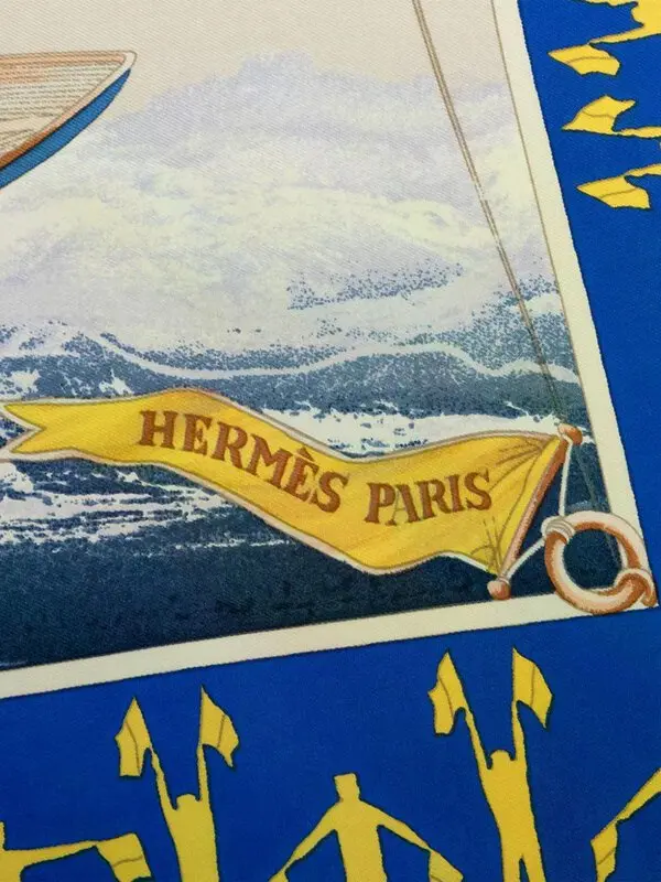 Hermès 1980-2010 En Course Silk Scarf 90 Scarves