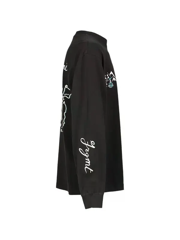 Moncler X Fragment Map-print Long-sleeve T-shirt