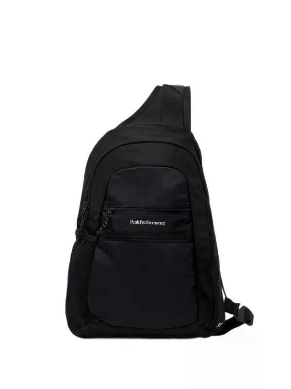 PEAK PERFORMANCE Logo-print Single-strap Backpack - Black