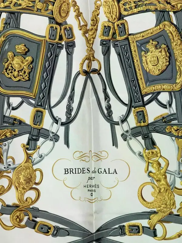 Hermès 2000-2026 Brides De Gala Silk Scarf 90 Scarves