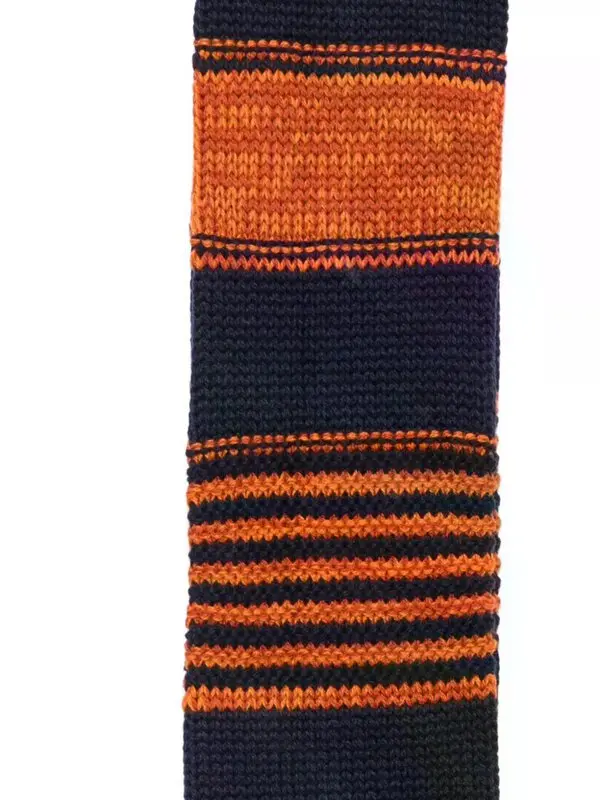 B.B. WALACE Striped Knitted Scarf