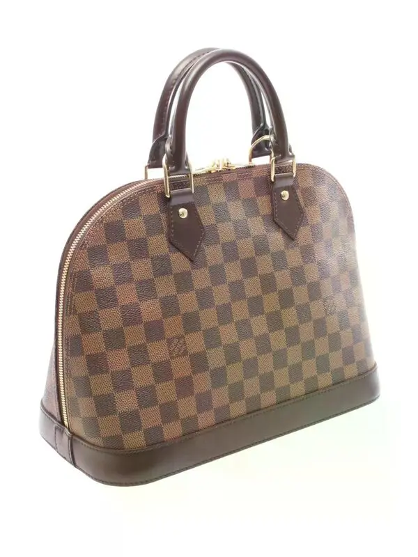 LOUIS VUITTON 2014 Damier Ebene Alma Pm Handbag - Brown
