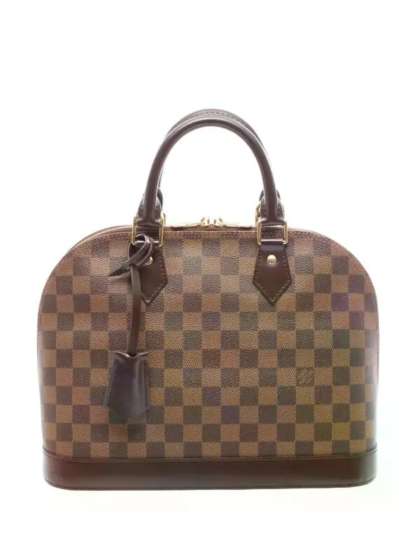 LOUIS VUITTON 2014 Damier Ebene Alma Pm Handbag
