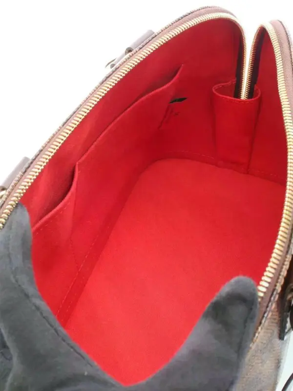 LOUIS VUITTON 2014 Damier Ebene Alma Pm Handbag
