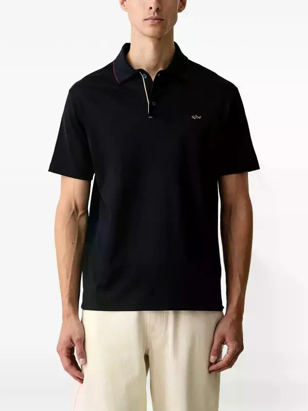 Paul & Shark Logo-plaque Short-sleeve Polo Shirt