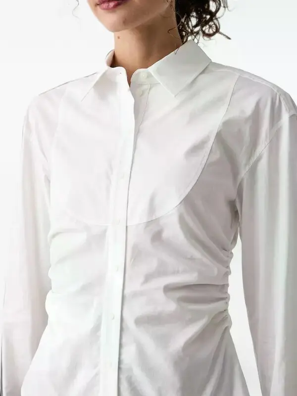 Patrizia Pepe Ruched Long-sleeve Shirt
