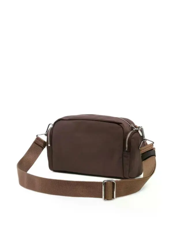 Bimba Y Lola Large Mocha Nylon Pocket Crossbody Bag