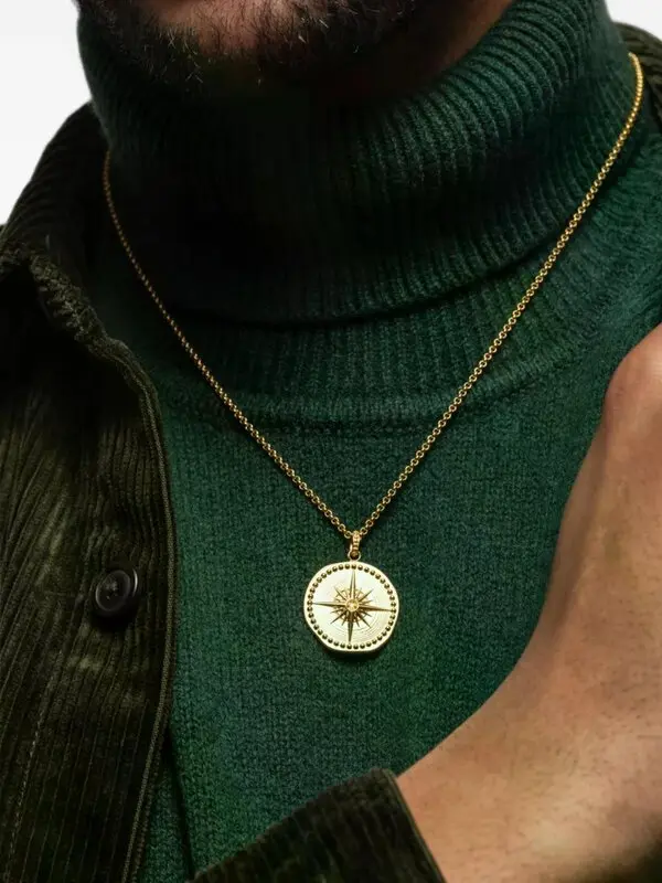 DOWER & HALL Compass-pendant Necklace - Gold